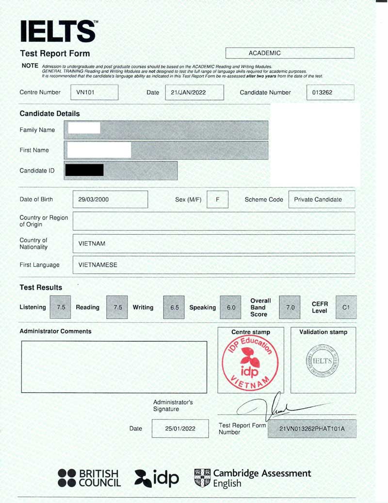 Chứng chỉ TOEIC, IELTS được công chứng ở đâu?